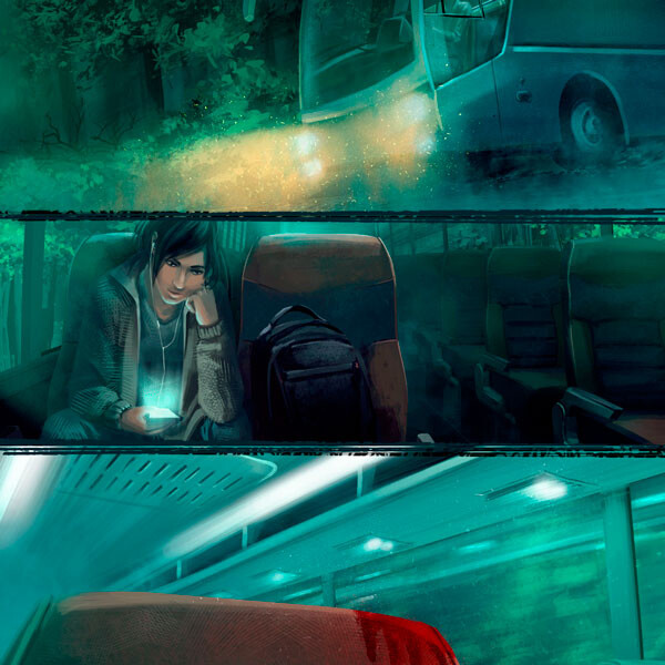 ArtStation - The midnight bus 375