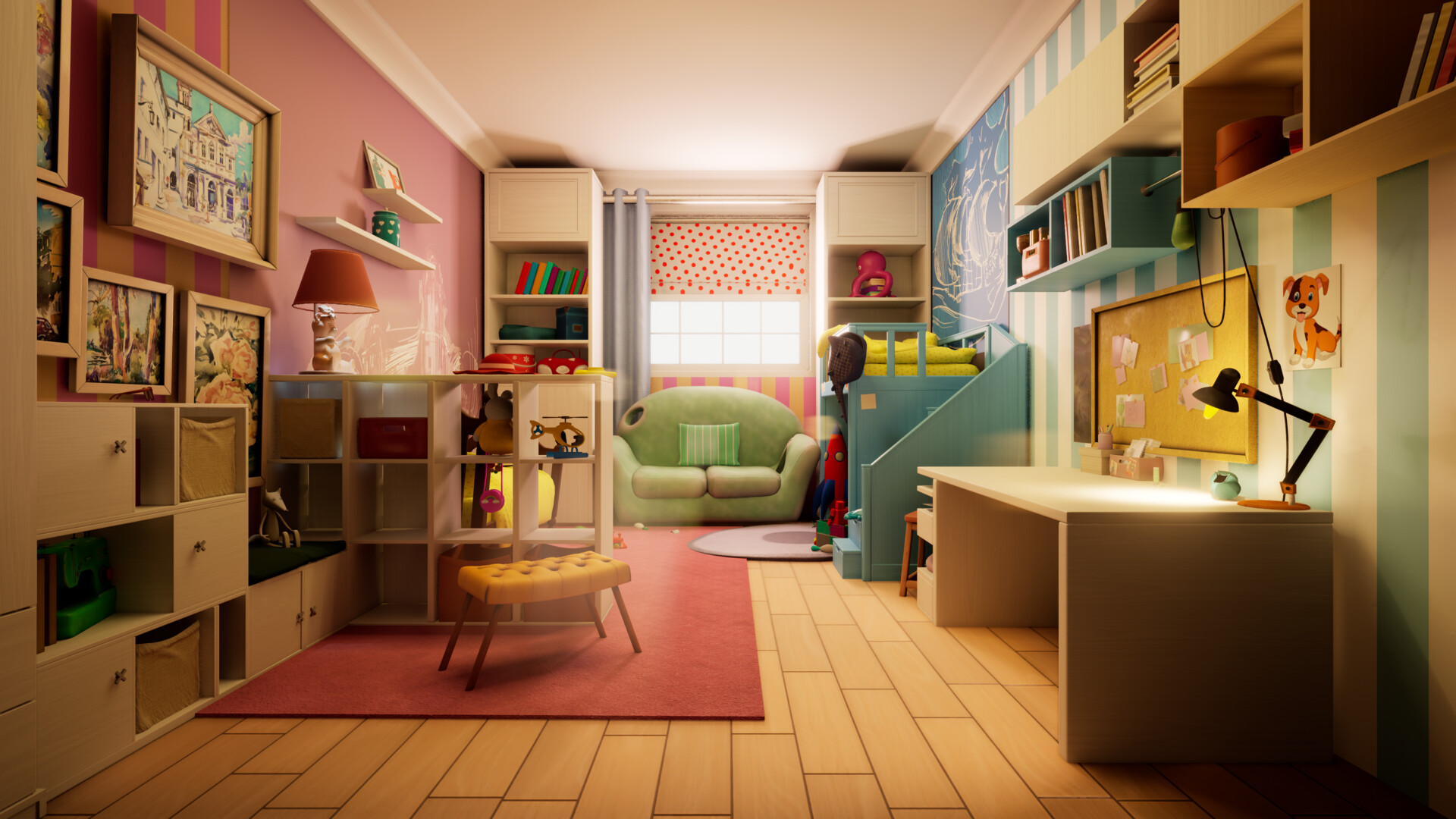 ArtStation - Kid`s Room (Stylized Environment in UE5)