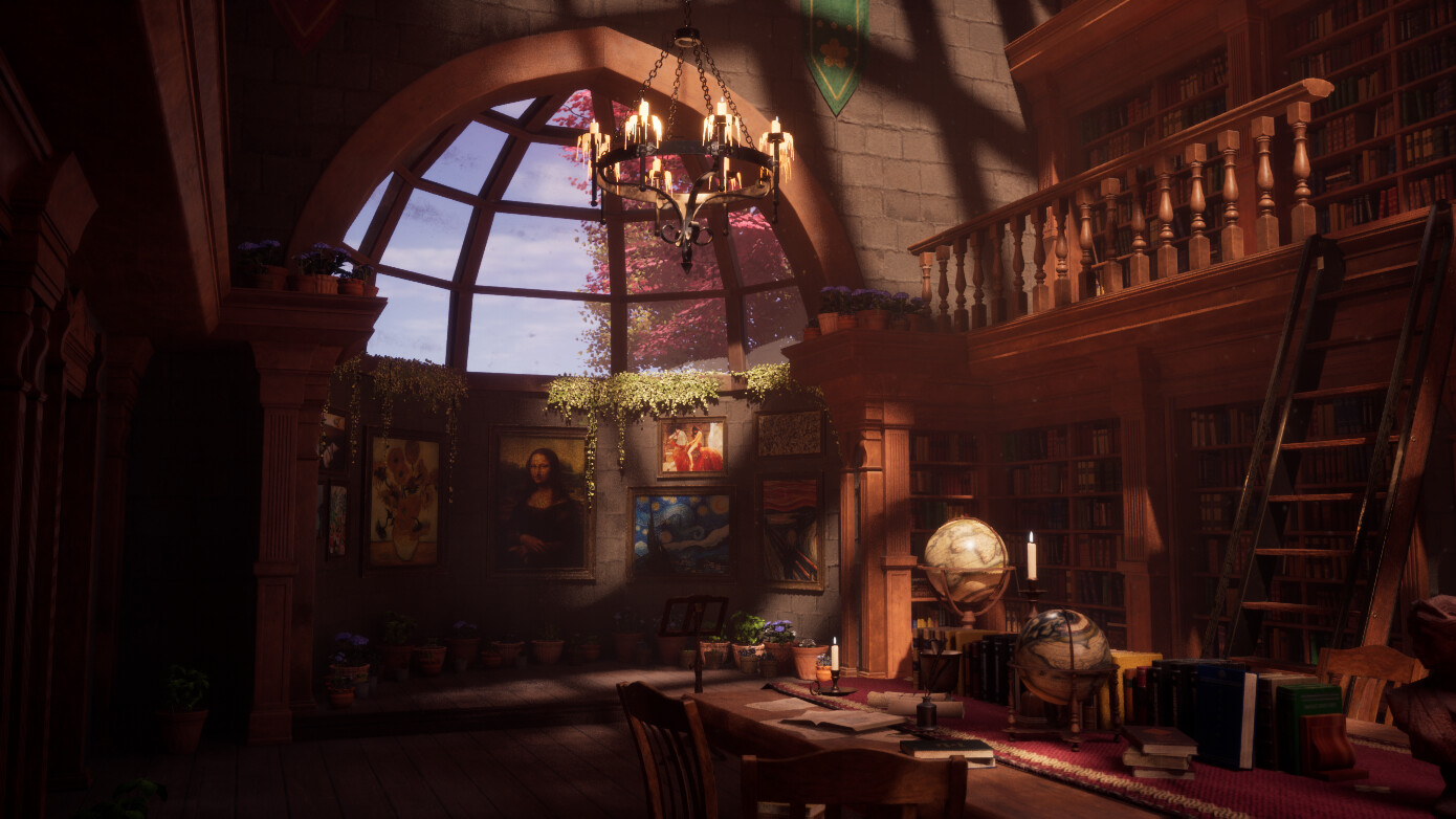 ArtStation - Medieval Library