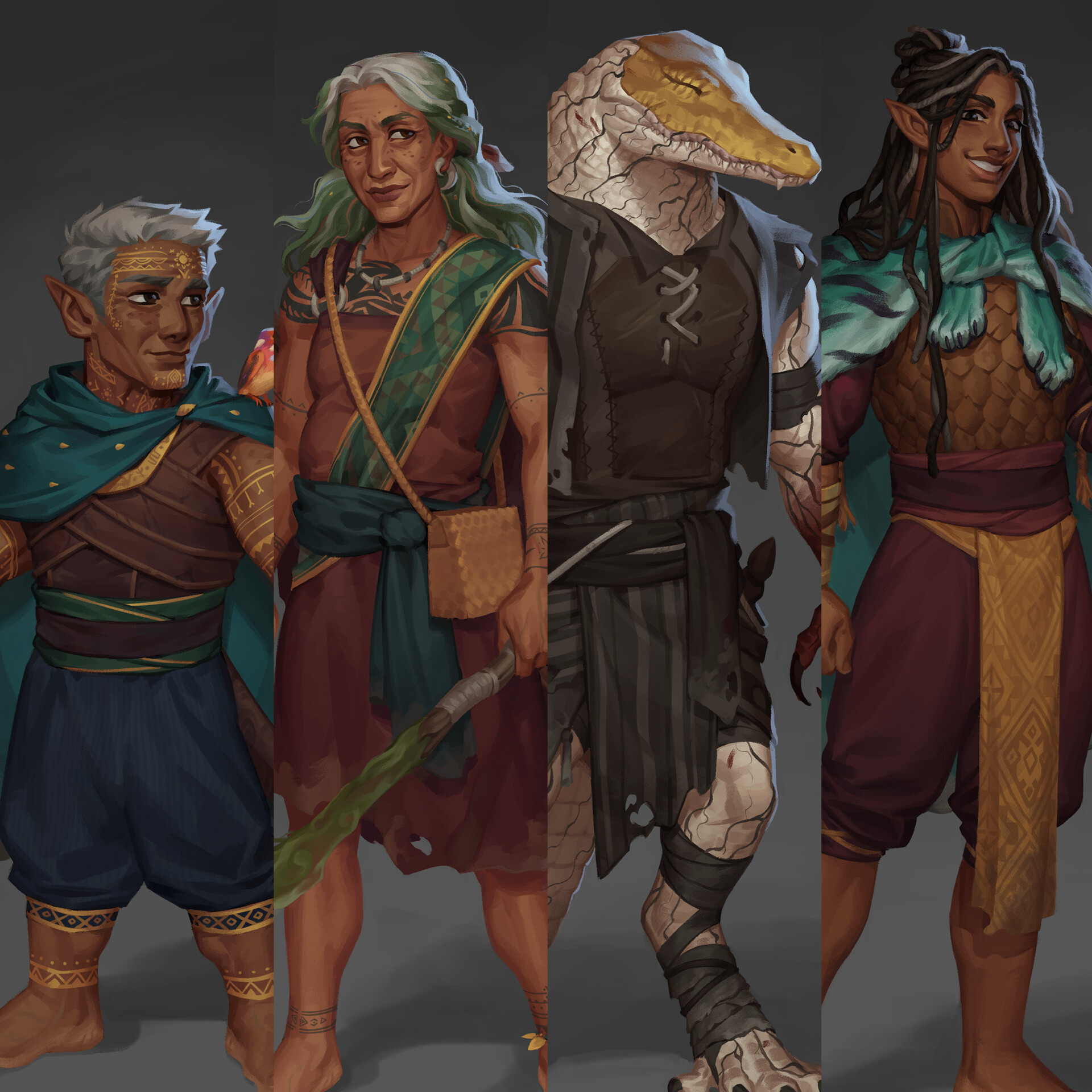 Lady Santos - Character Illustrations for Sina Una