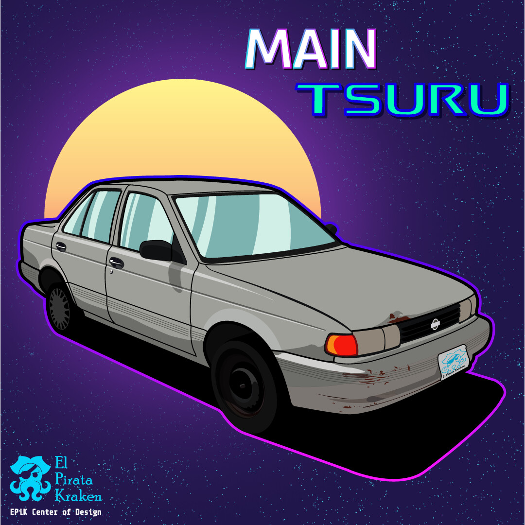 ArtStation - Nissan Tsuru Vector Illustration