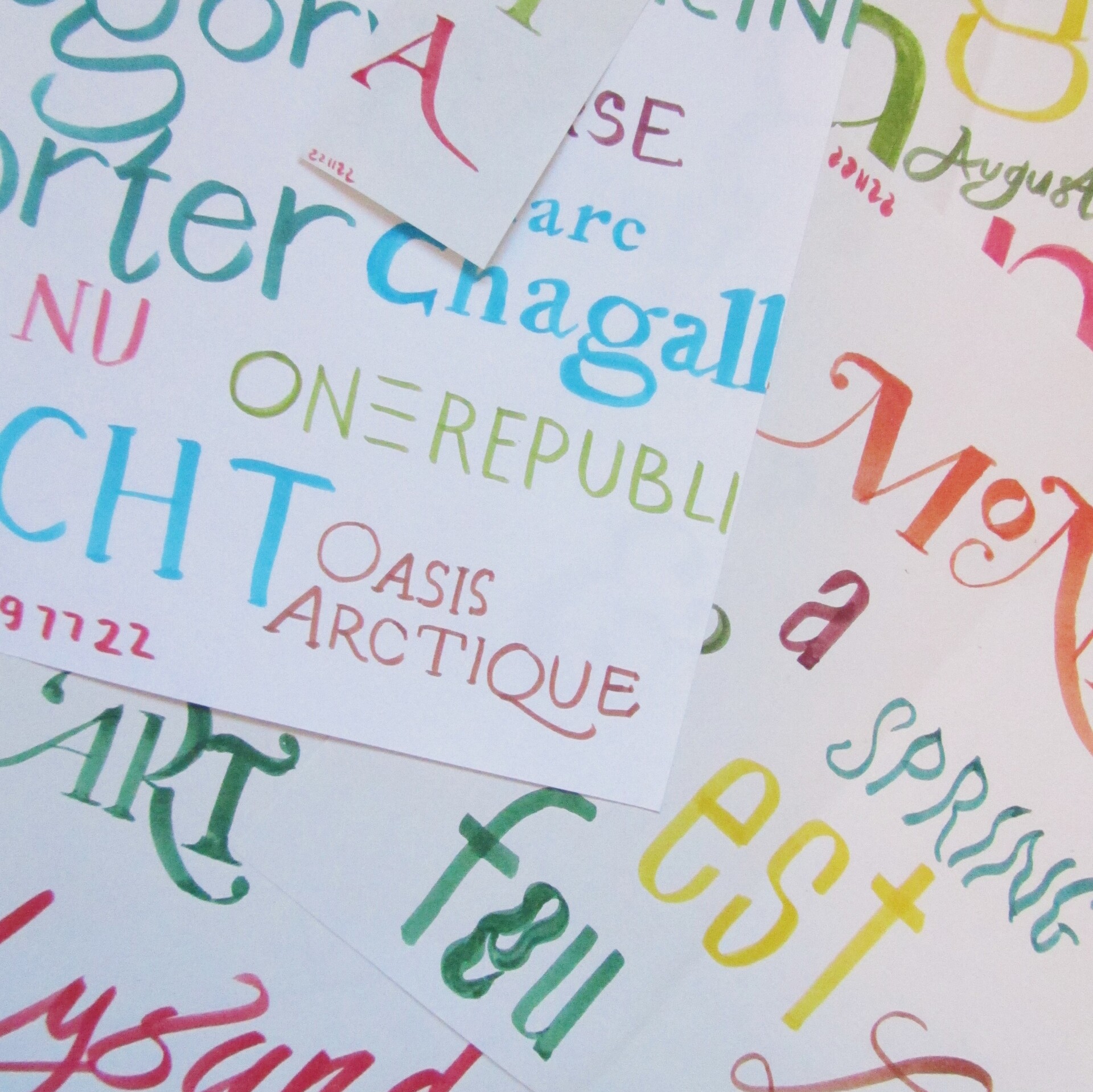 ArtStation - Colorful lettering work