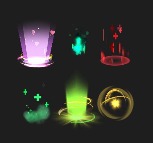 ArtStation - Unity 2D FX | BUFF↑↑↑