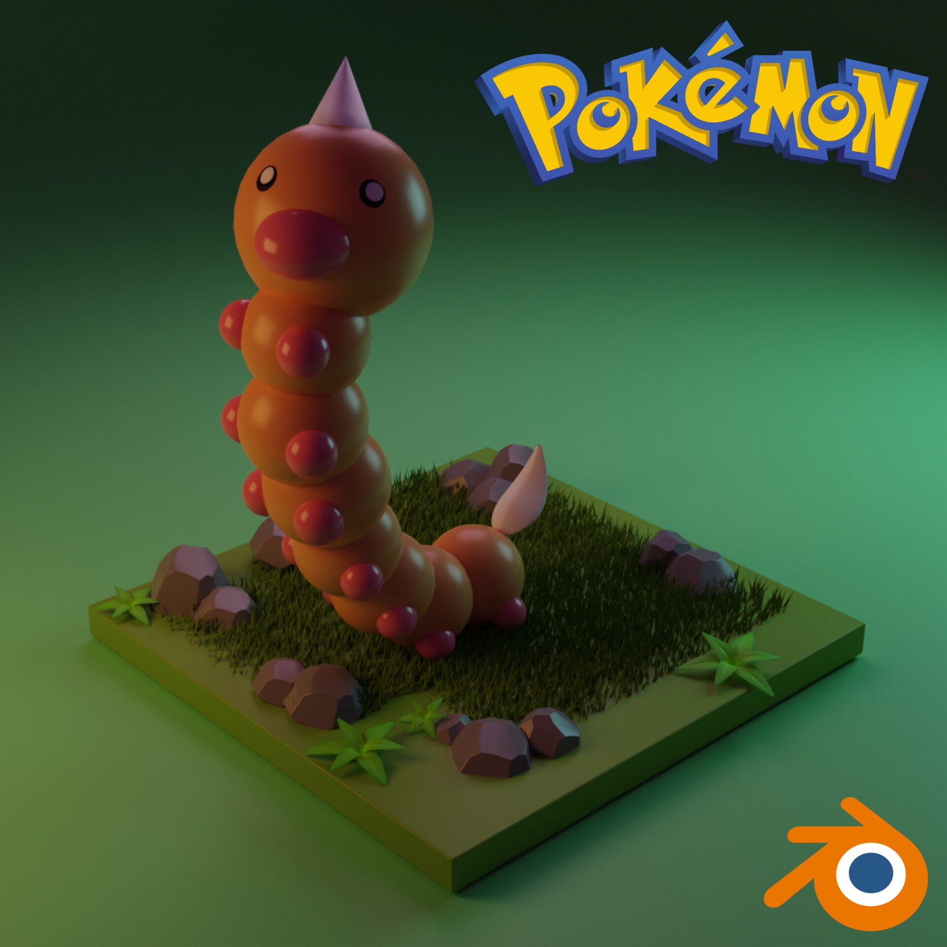 ArtStation - Pokemon - Weedle 3D Model