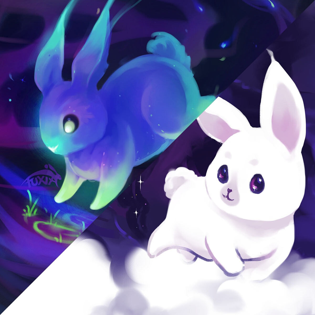 ArtStation - Ethereal Bunnies