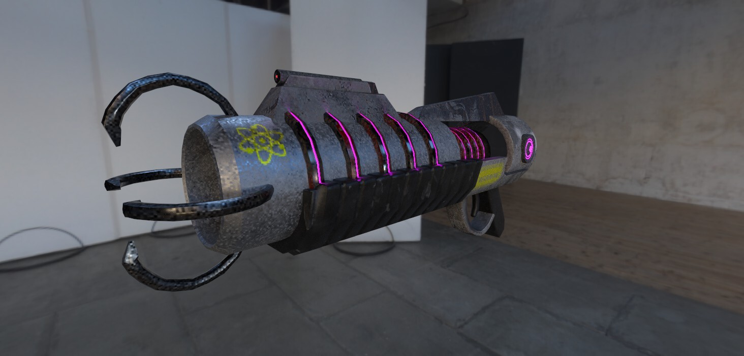 ArtStation - Glowing Projectile + Plasma Gun - For use in "Unfinished"