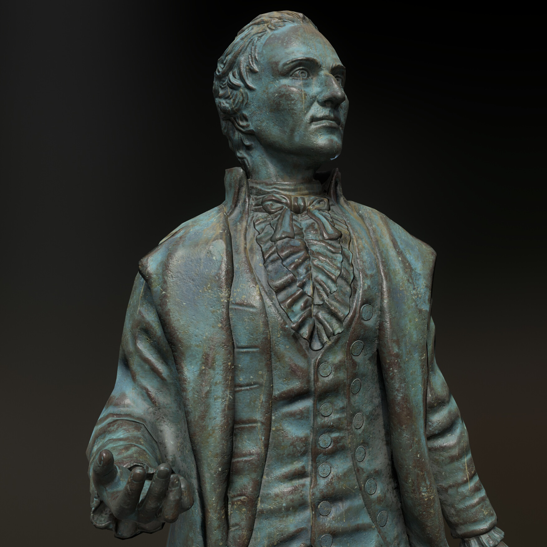 ArtStation - Haydn Statue & Relief of 3 Faces