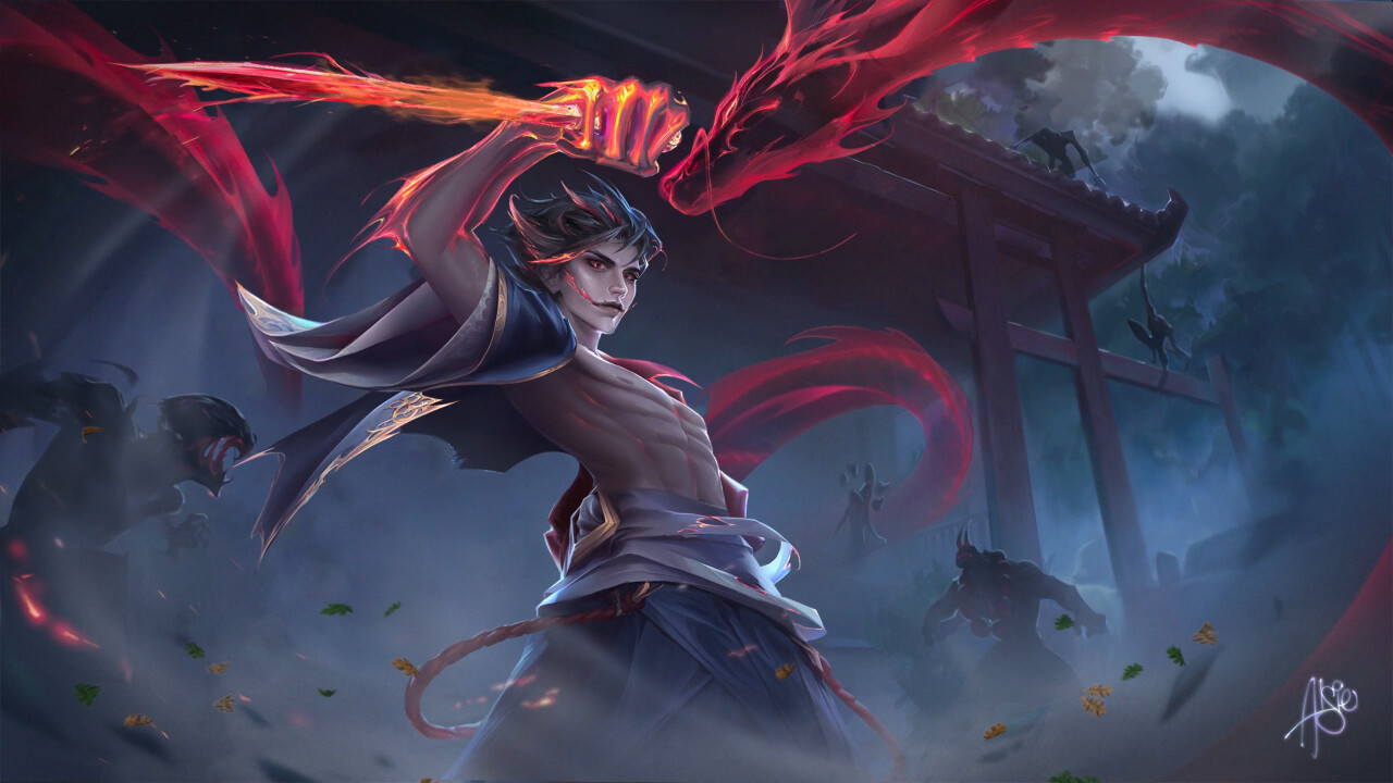 ArtStation - Audax: Axel Animated Wallpaper (Fire to the Fuse)