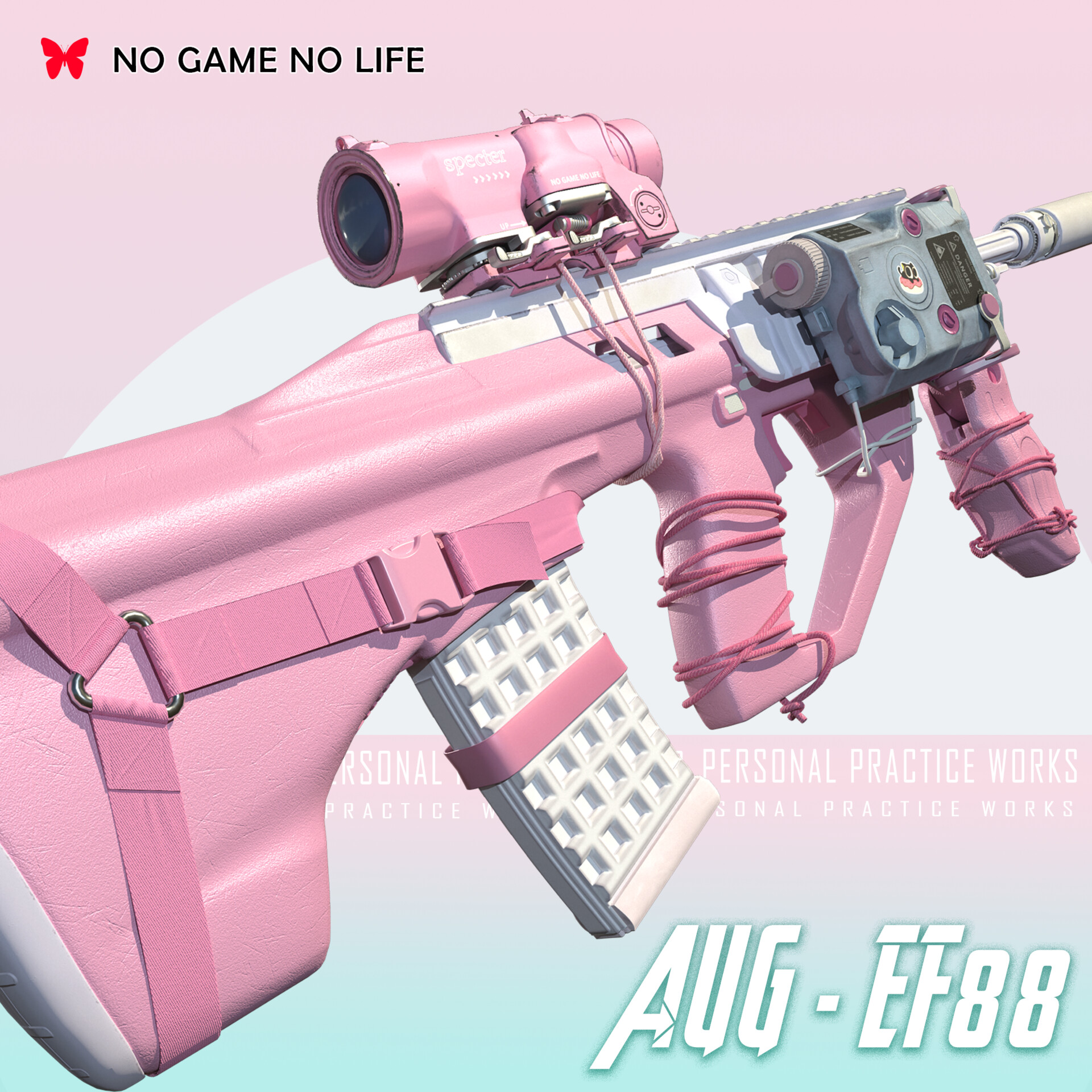 ArtStation - 枪械练习 [ AUG-EF88 ]