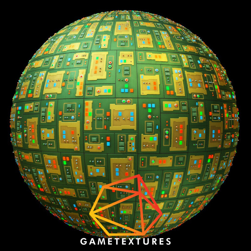 Anthony Garcellano - Sci-Fi Panels, GameTextures.com - 2nd Set | 5 Materials