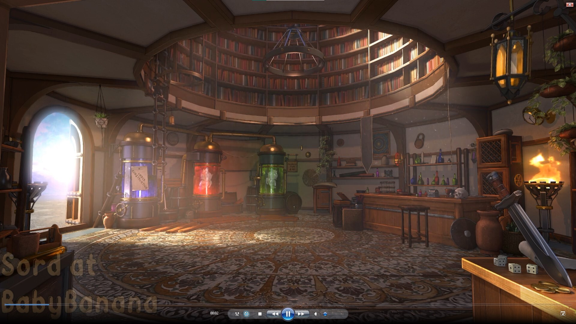 ArtStation - Game environment - Laboratory / Observatory / Shop - Interior