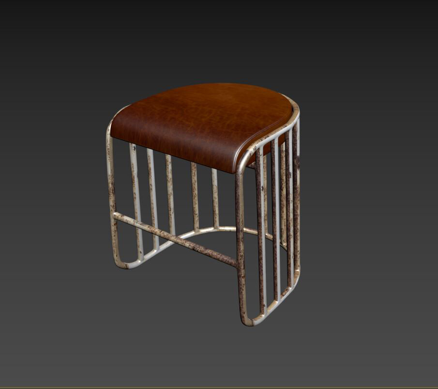ArtStation - metal chair 3d modeling