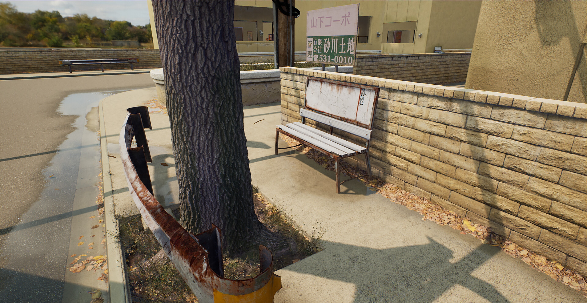 ArtStation - Urban Bus Stop Environment