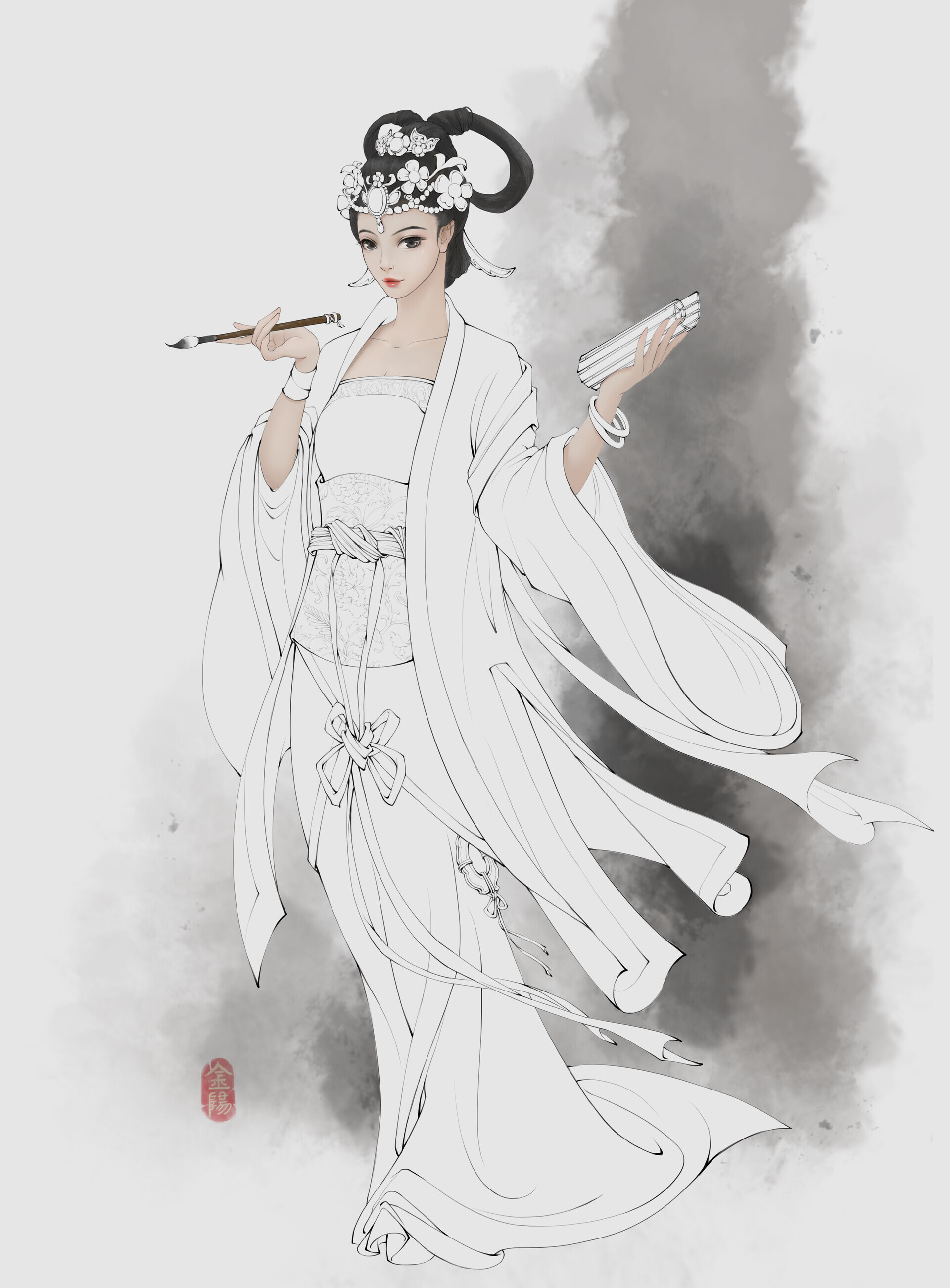 Yang JIN - Chinese tradition clothing.