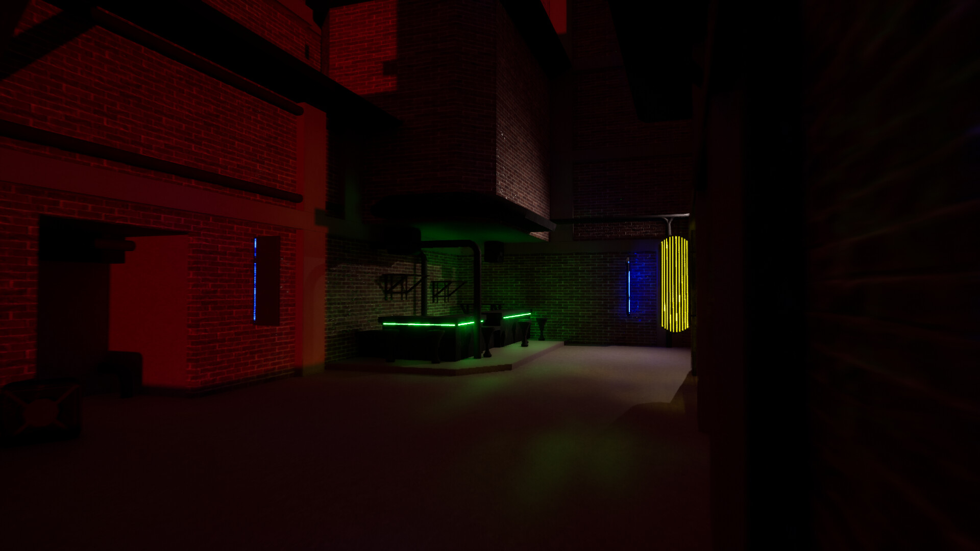 ArtStation - Cyberpunk Brick Alleyway - Modular Environment