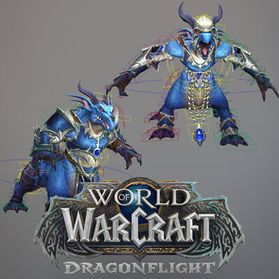 ArtStation - World of Warcraft: Dragonflight - Dragonspawn Rig