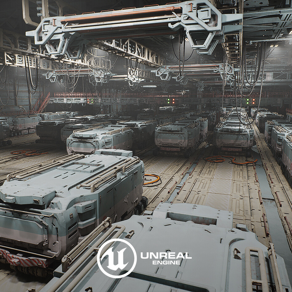 ArtStation - Sci Fi Cargo Hub Unreal Engine 5 Environment