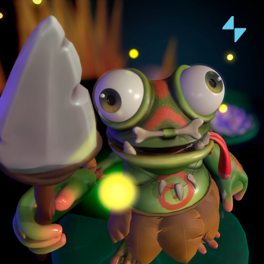 ArtStation - The guardian frog