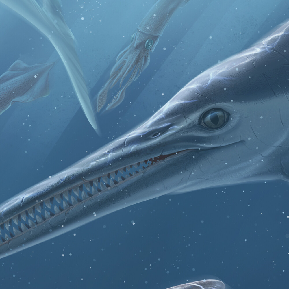 ArtStation - Ichthyosaurus at dinner table