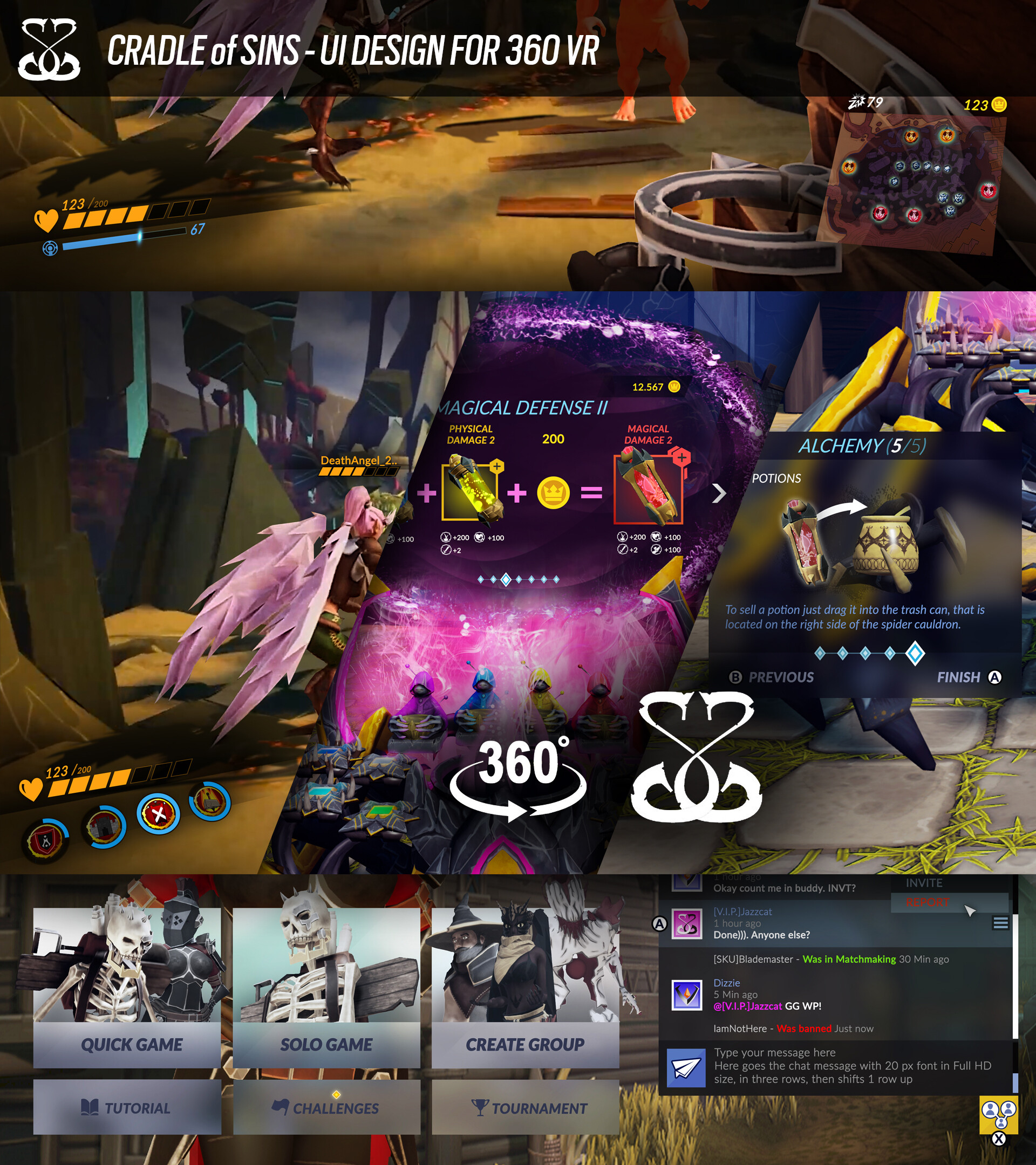 ArtStation - 'Cradle of Sins' - HUD Design, UI/UX