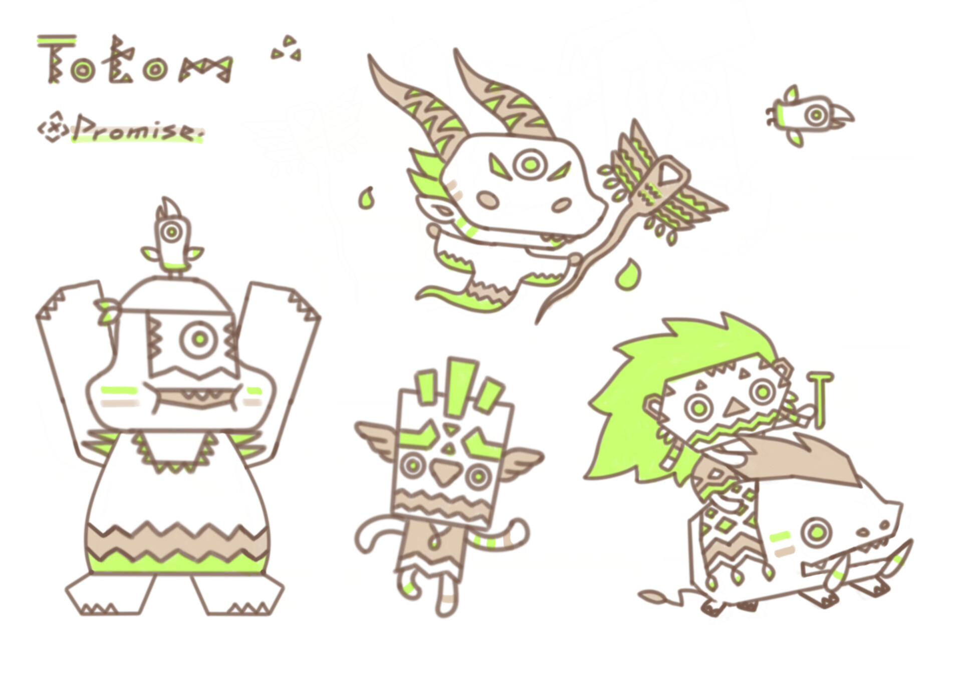 Promise Chung - Totem .: Tribes Character Design