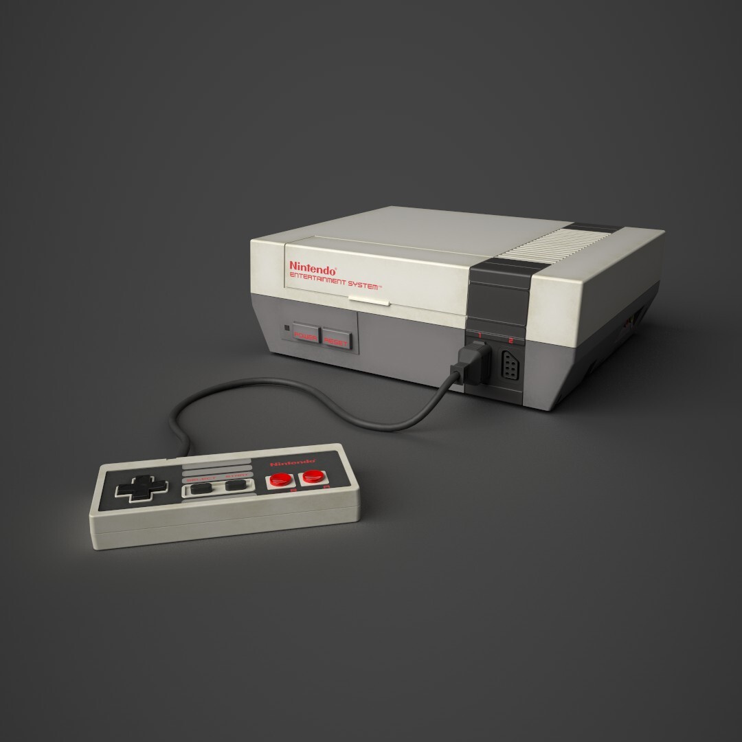 ArtStation - NES Console and Controller