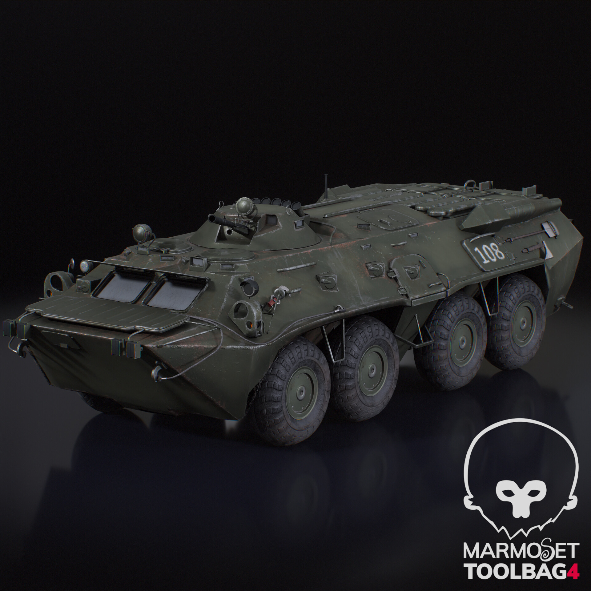ArtStation - BTR-80 APC