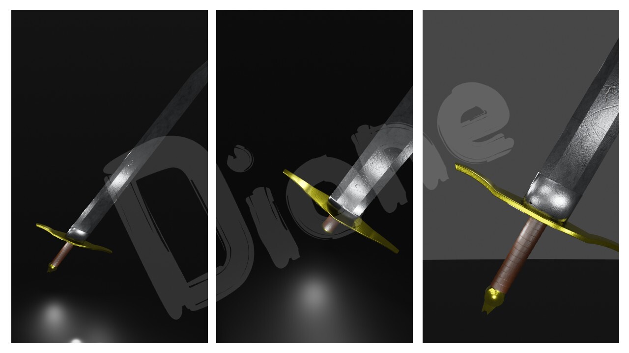 ArtStation - realistic Medieval sword