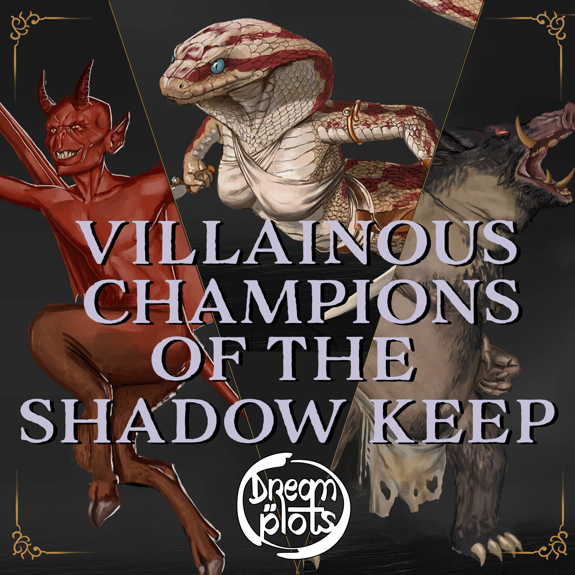 ArtStation - illustrations for villainous champions of the shadow keep ...
