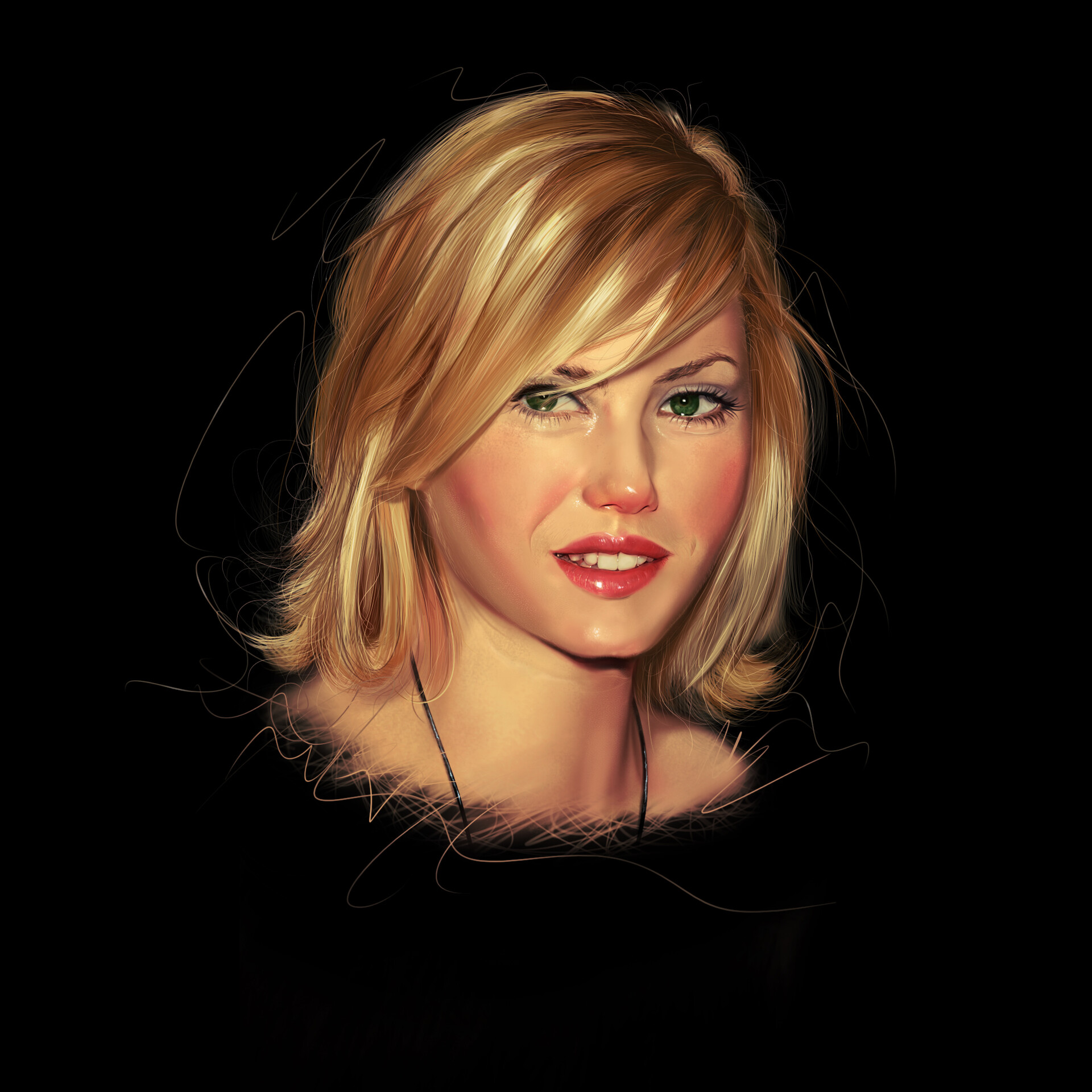 ArtStation - Portrait- Elisha Cuthbert