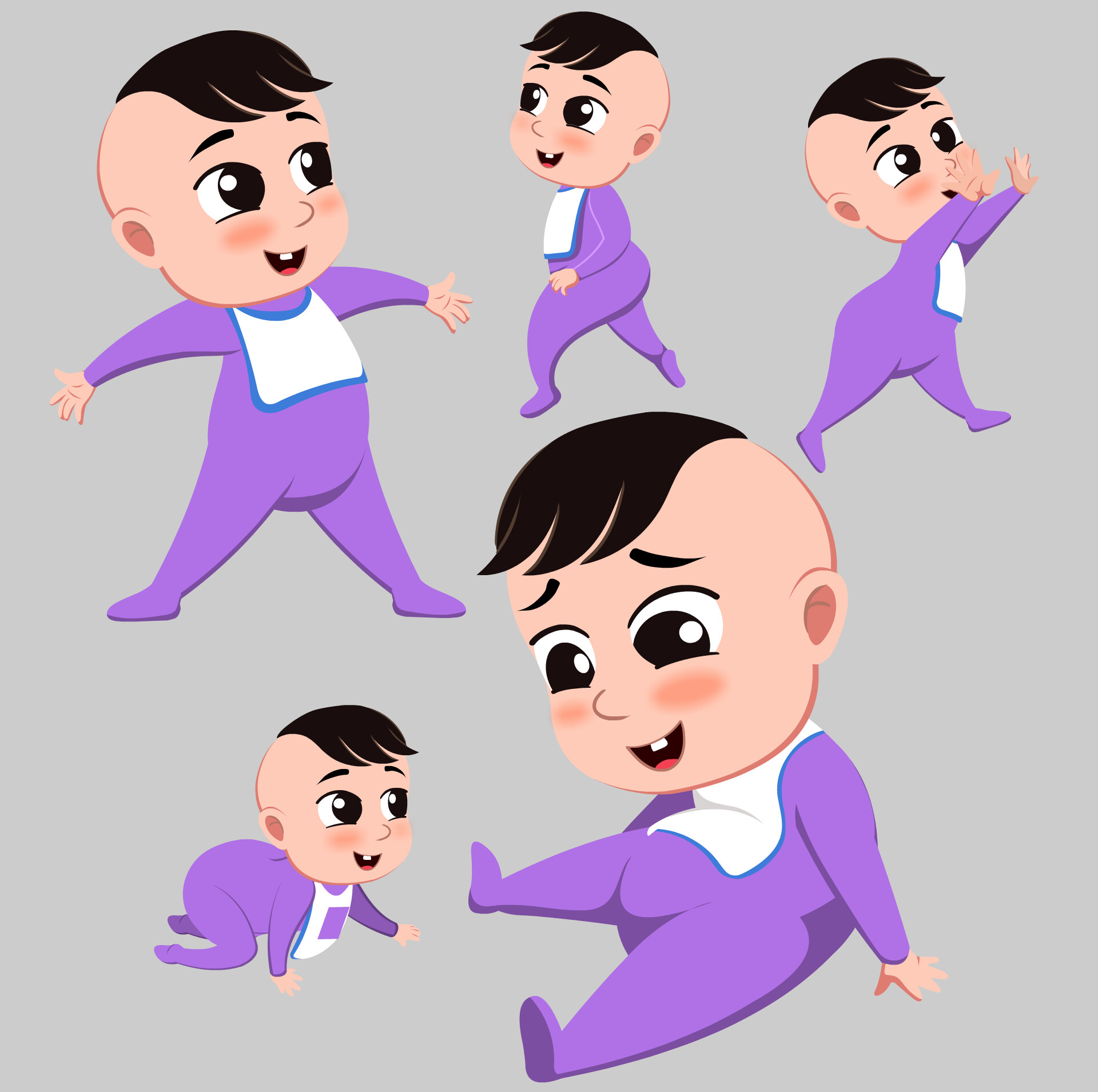 ArtStation - Character poses with animation