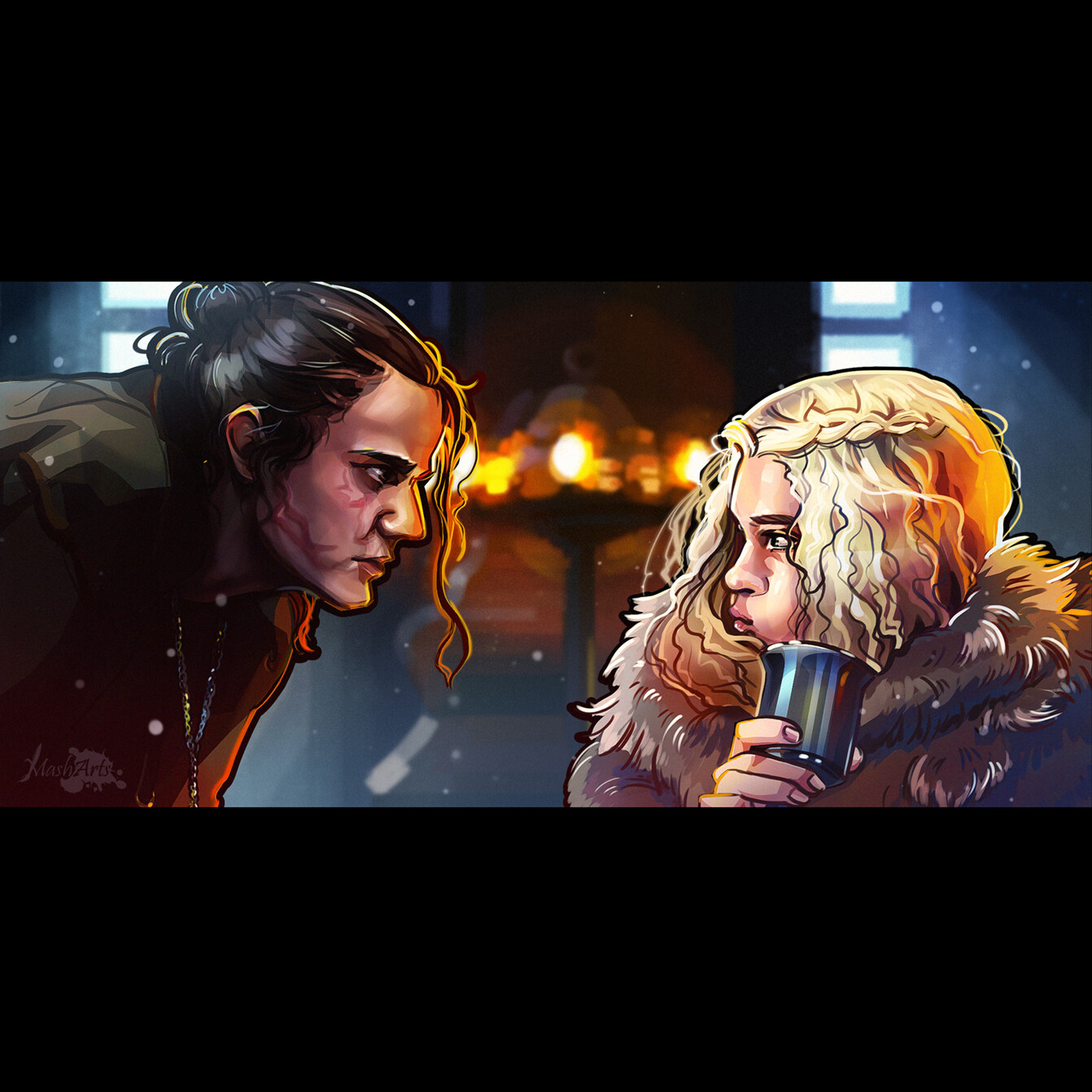 ArtStation - The Witcher ( Ciri and Eskel)