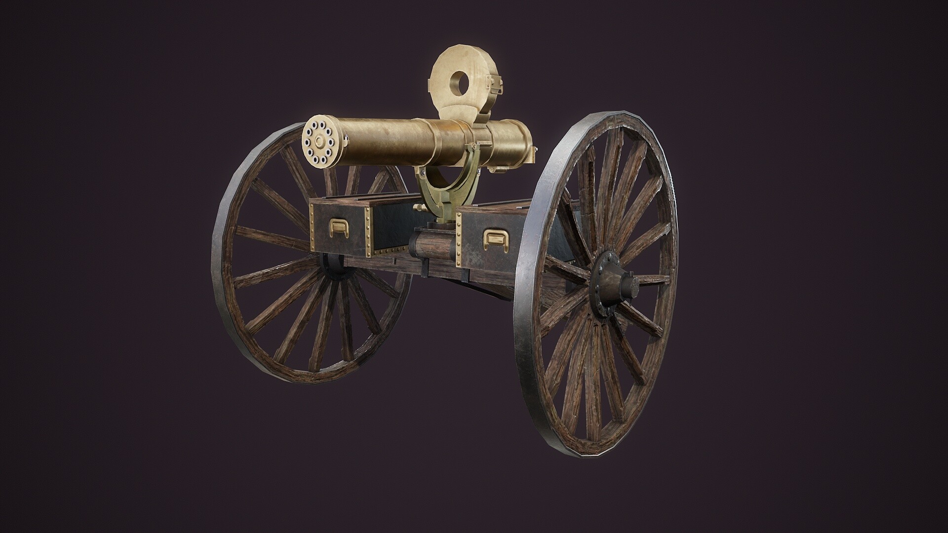 ArtStation - Gutling Gun Colt 1883