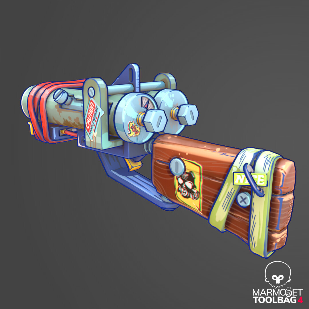ArtStation - Double-Barreled Shotgun 3D