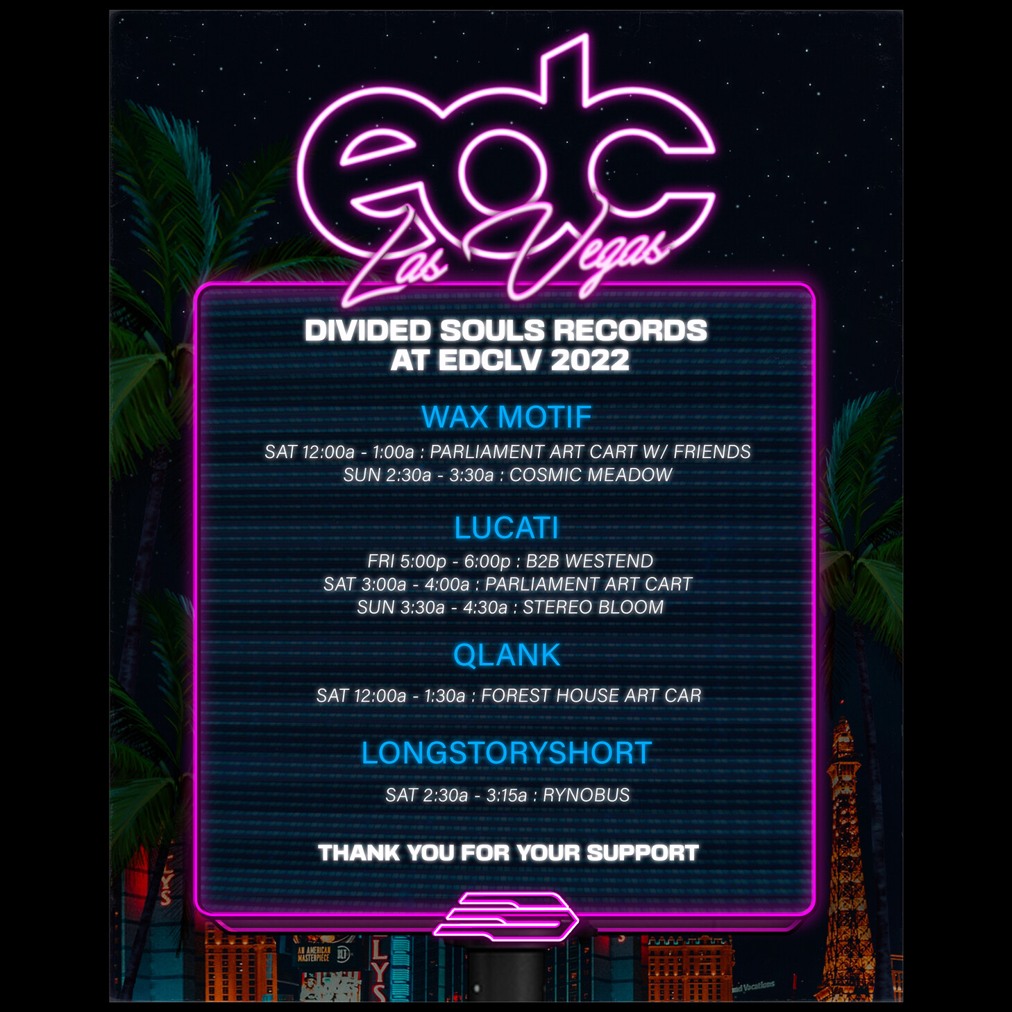 ArtStation - FLYER: DIVIDED SOULS IN EDC LAS VEGAS 2022