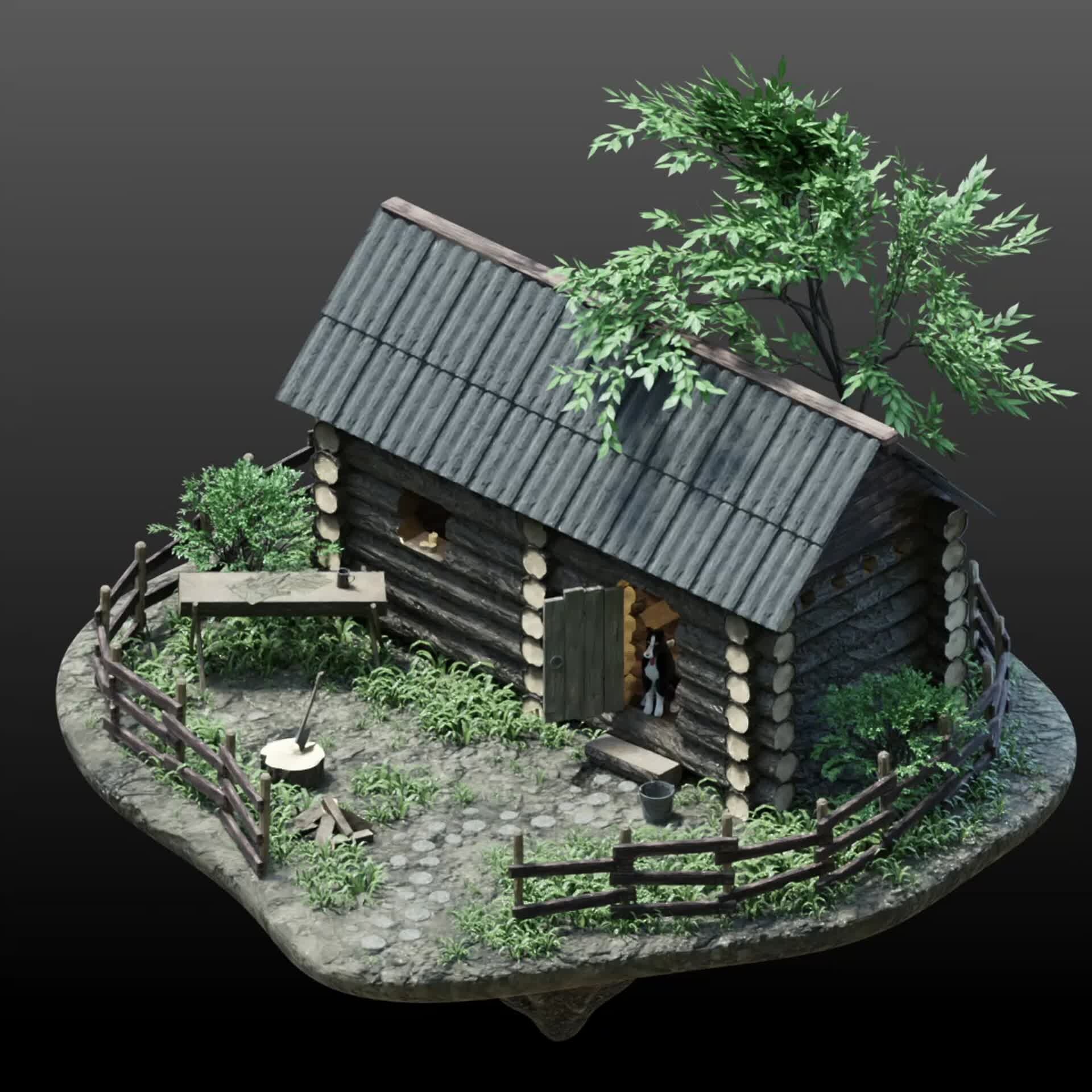 ArtStation - A worker's house