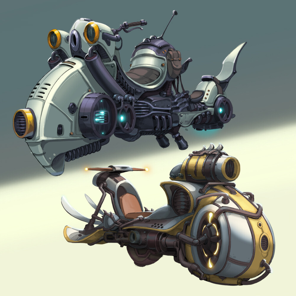 ArtStation - Hoverbikes concept