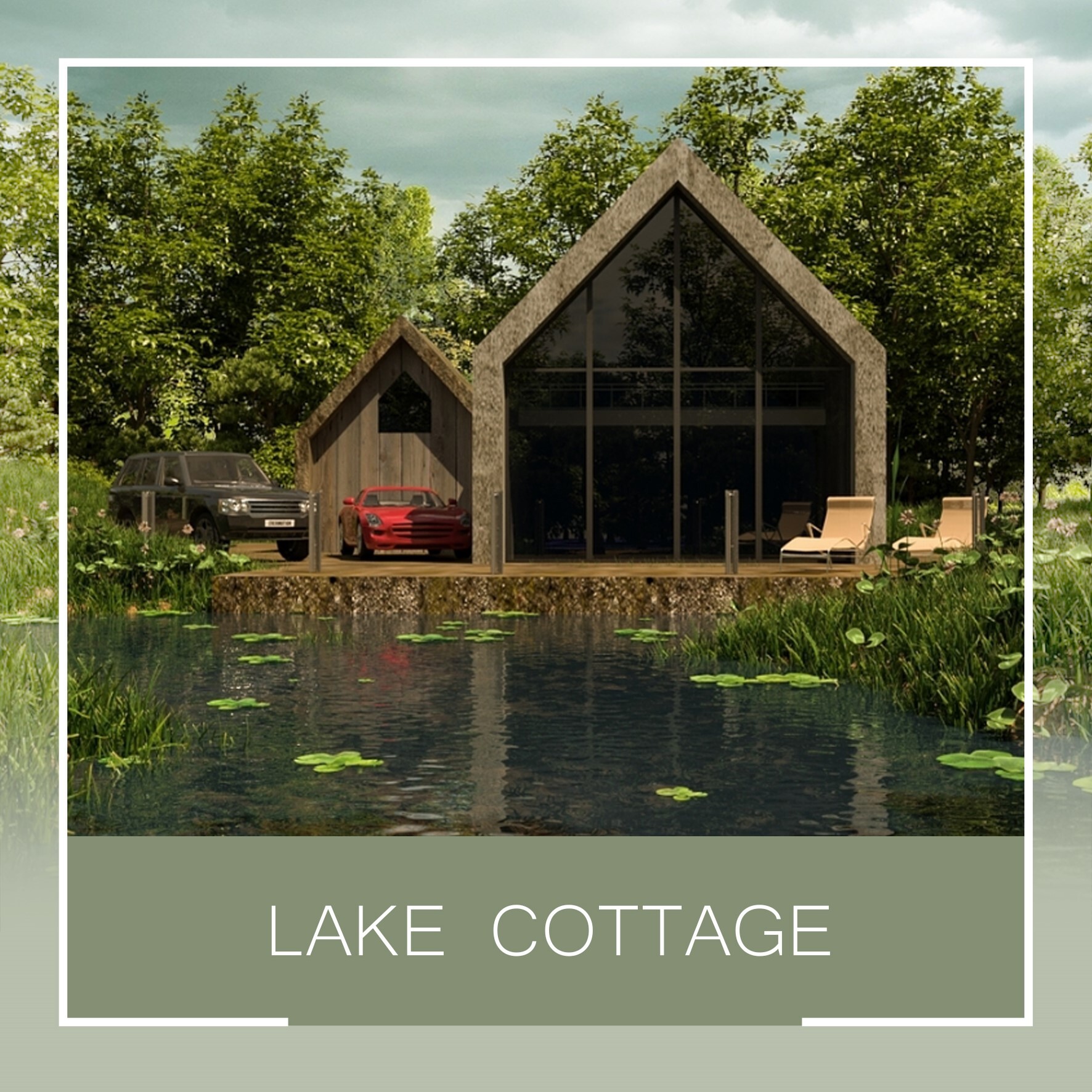 ArtStation - LAKE COTTAGE