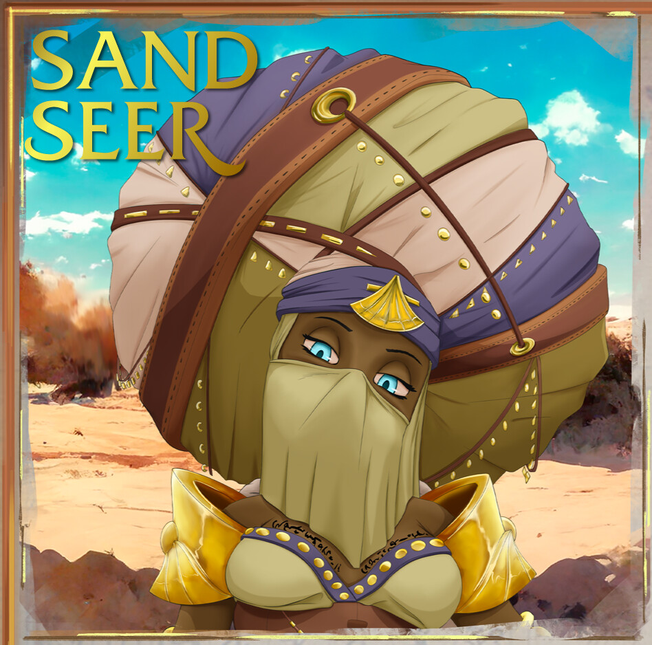 ArtStation - Sand seer. DND character