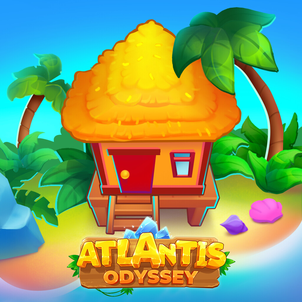 ArtStation - ASO icon for Atlantis mobile game