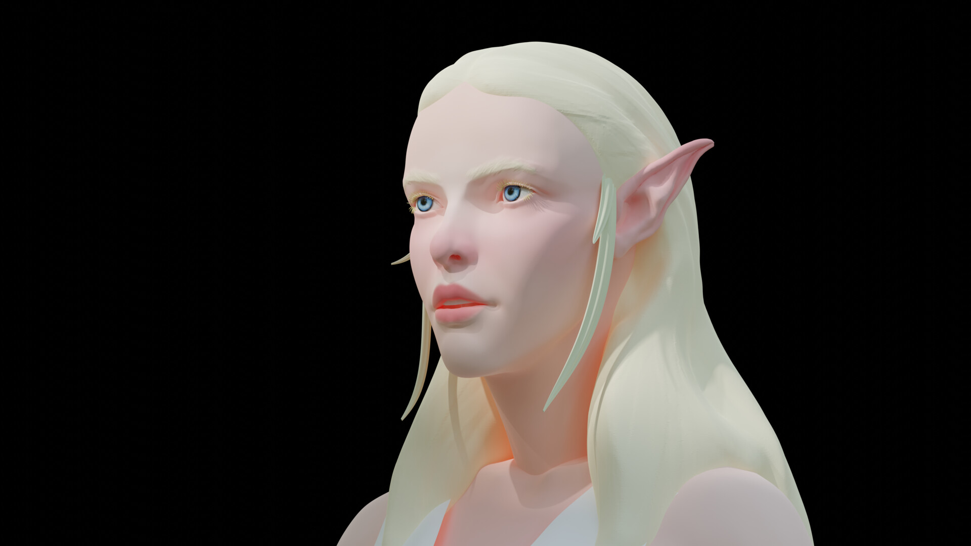 ArtStation - Sculpting a Girl Elf in Blender