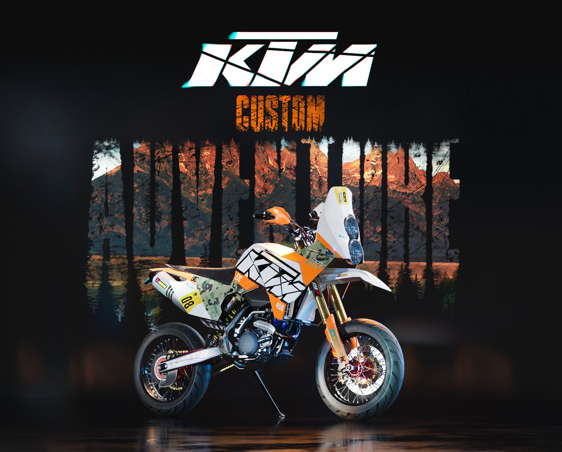 ArtStation - KTM Custom Adventure | CGI