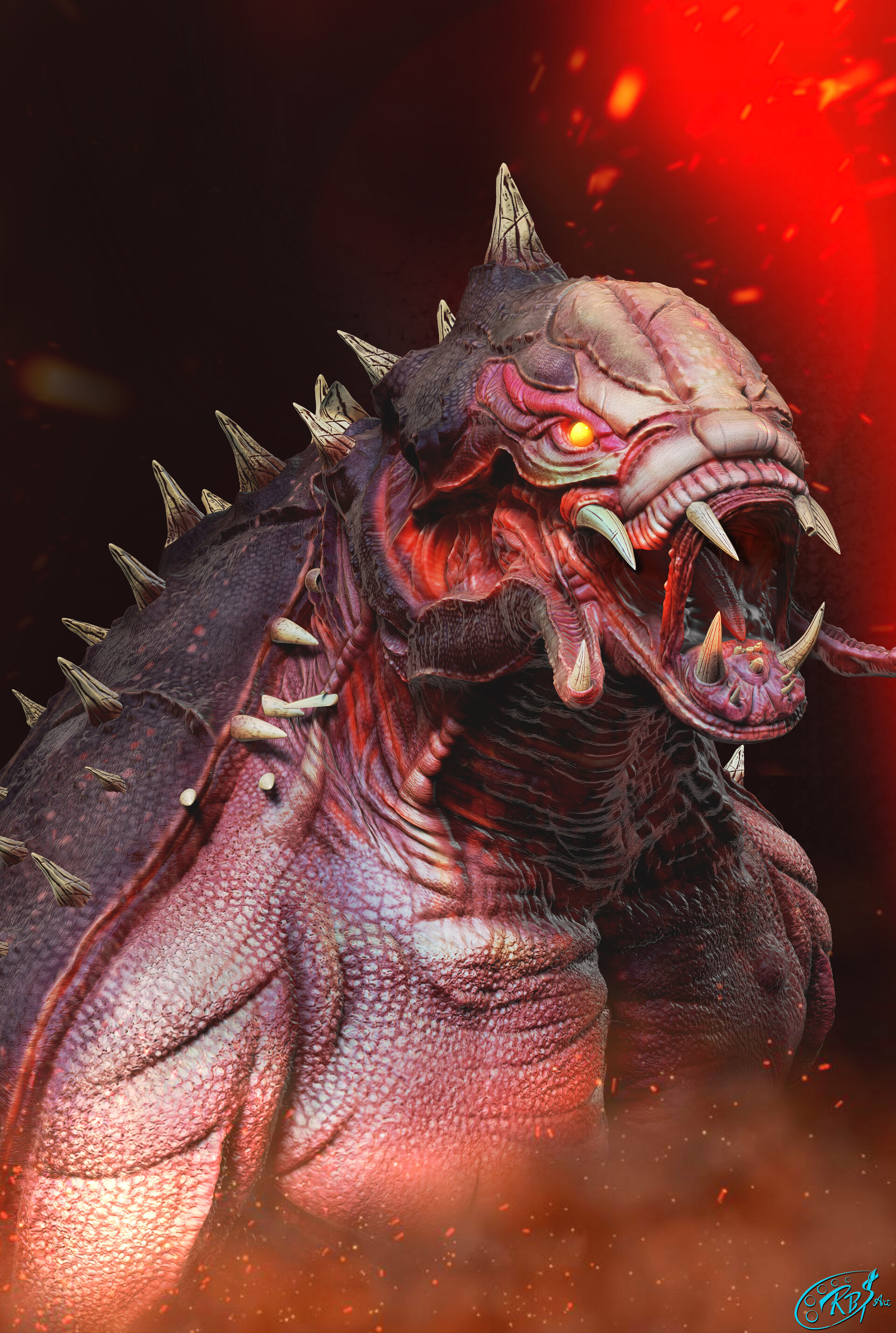 ArtStation - Creature Modeling (Evolve Monster )