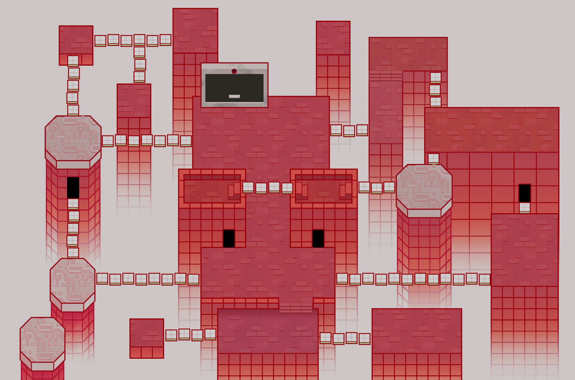 ArtStation - City of Screens - Level for Top-Down RPG