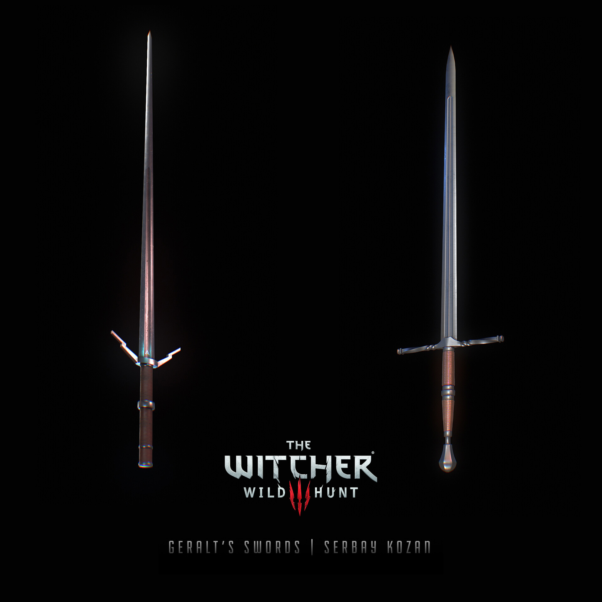 ArtStation - The Witcher 3 Wild Hunt | Geralt's Swords