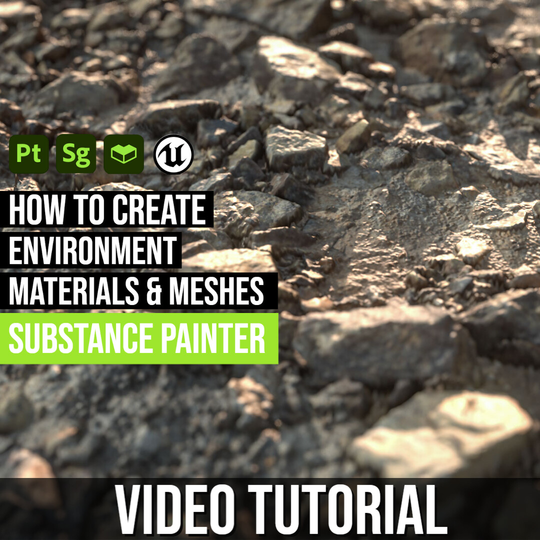 ArtStation - Tutorial | Creating environment materials and meshes in Substance 3D Painter
