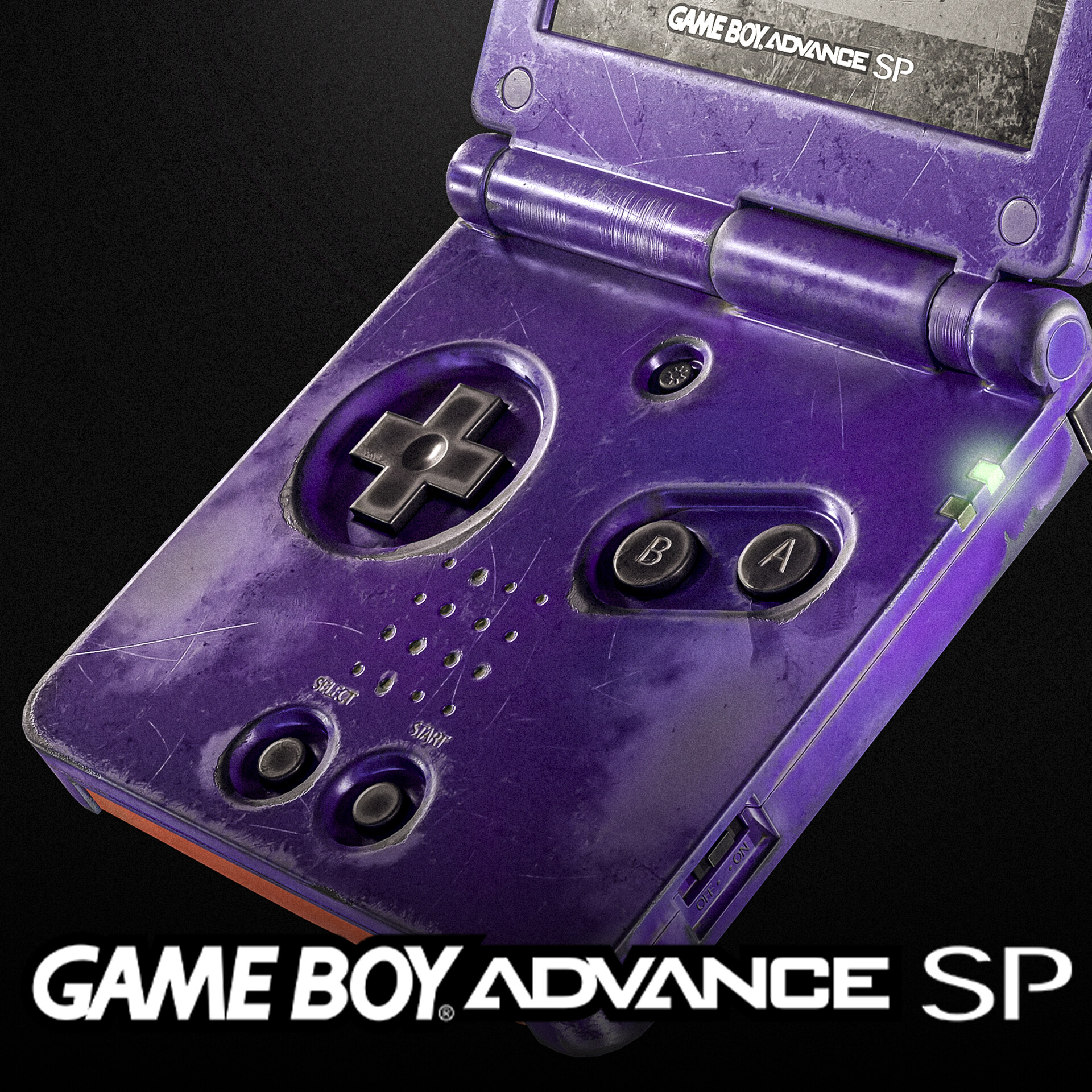 ArtStation - Nintendo GameBoy Advance SP