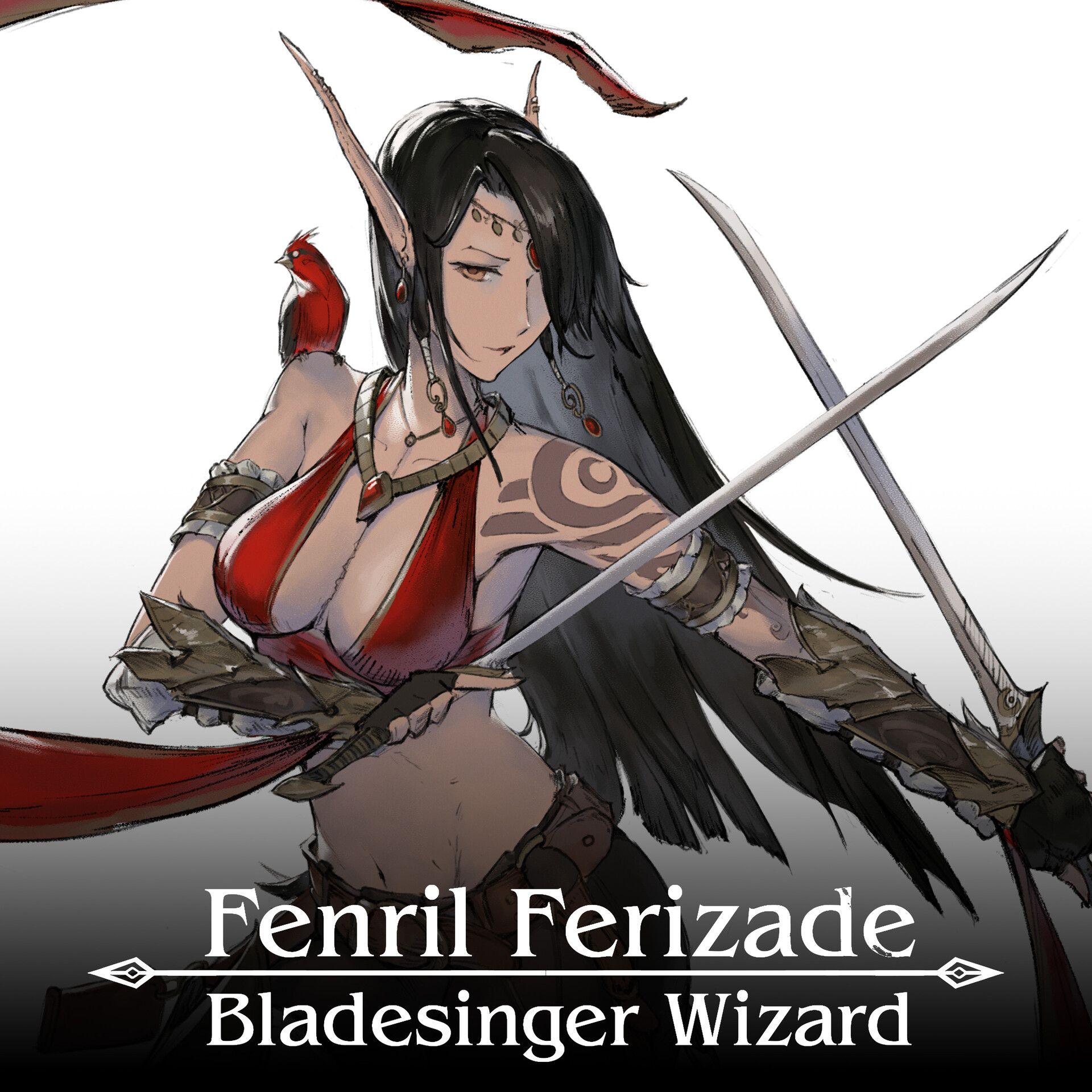 ArtStation - D&D Eberron - Fenril Ferizade the Bladesinger