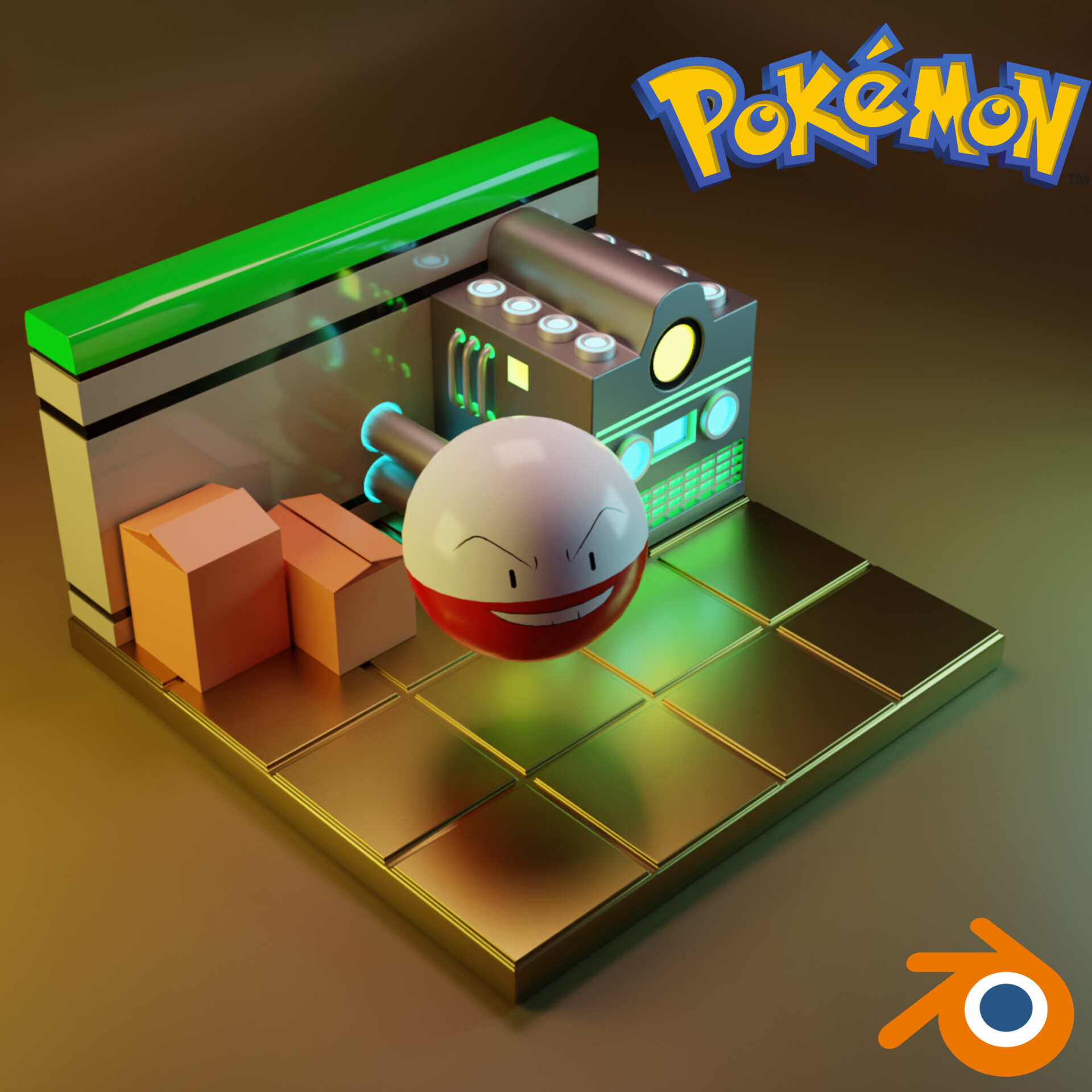 ArtStation - Pokemon - Electrode 3D Model