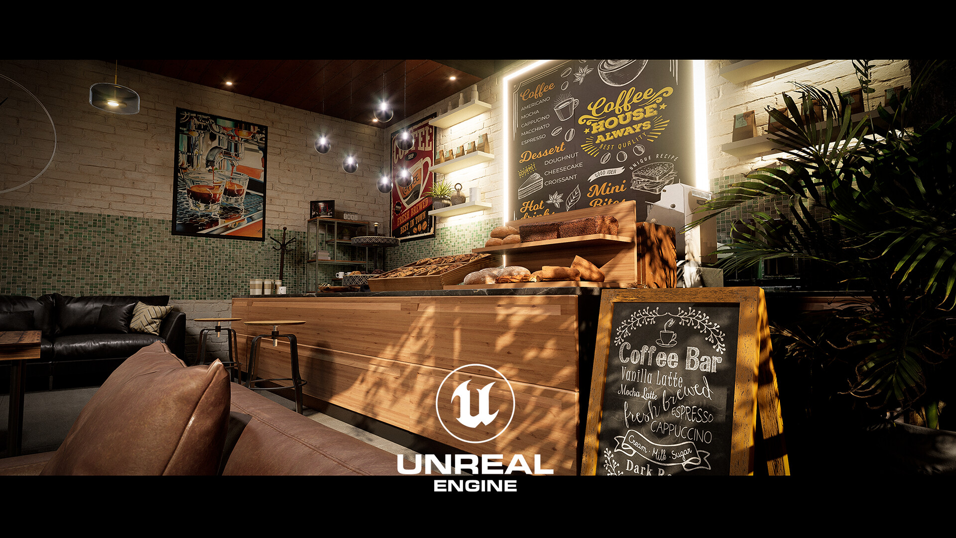 ArtStation - UNREAL ENGINE 5 : COFFEE SHOP